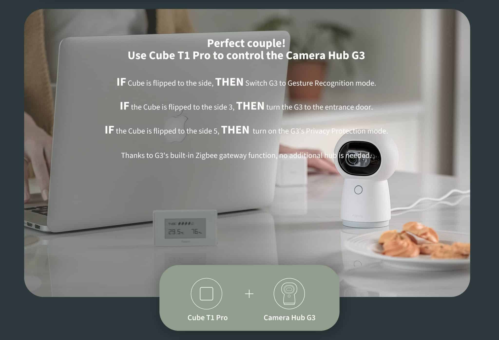 Thiết bị điều khiển ngữ cảnh thông minh Aqara Cube T1 Pro CTP-R01 ...